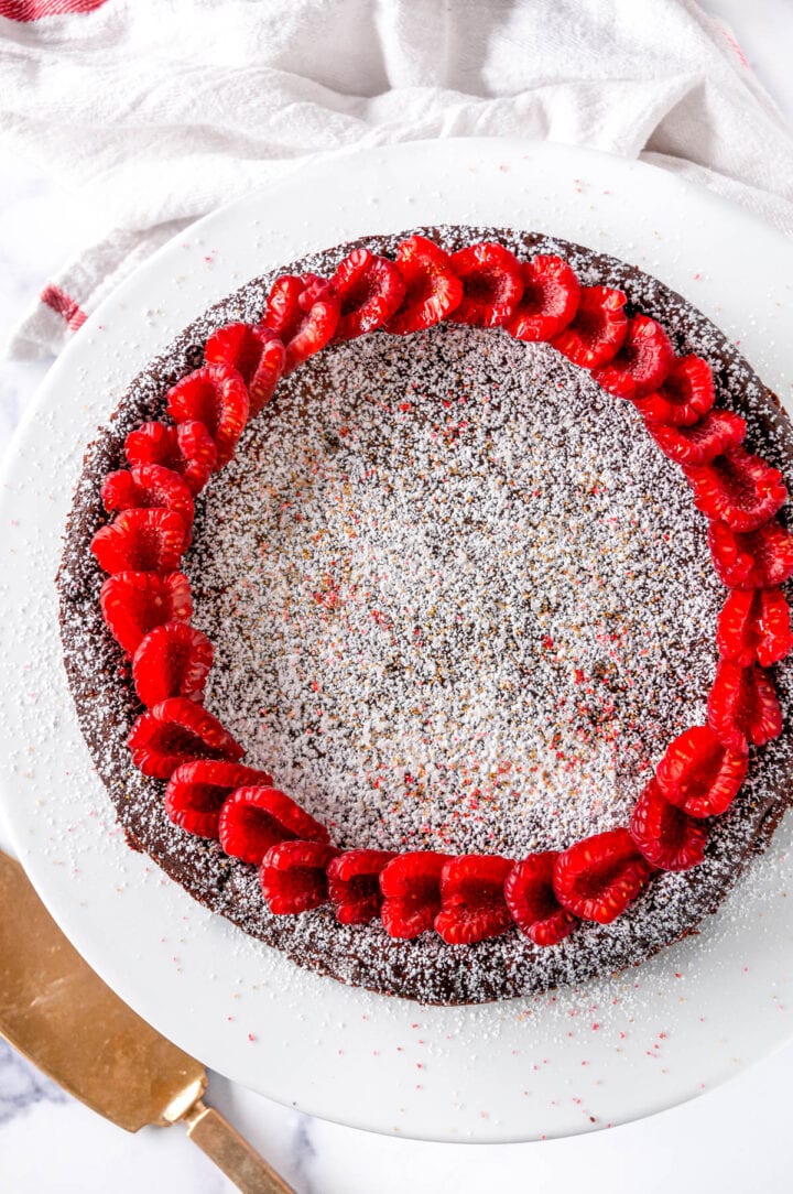 Chocolate Raspberry Flourless Cake - Aberdeen's Kitchen