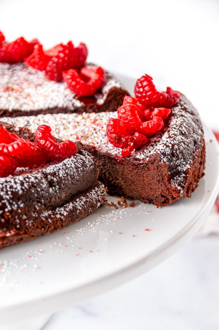 Chocolate Raspberry Flourless Cake - Aberdeen's Kitchen
