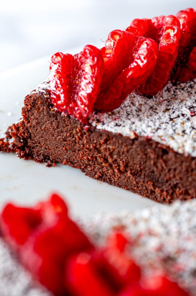Chocolate Raspberry Flourless Cake - Aberdeen's Kitchen