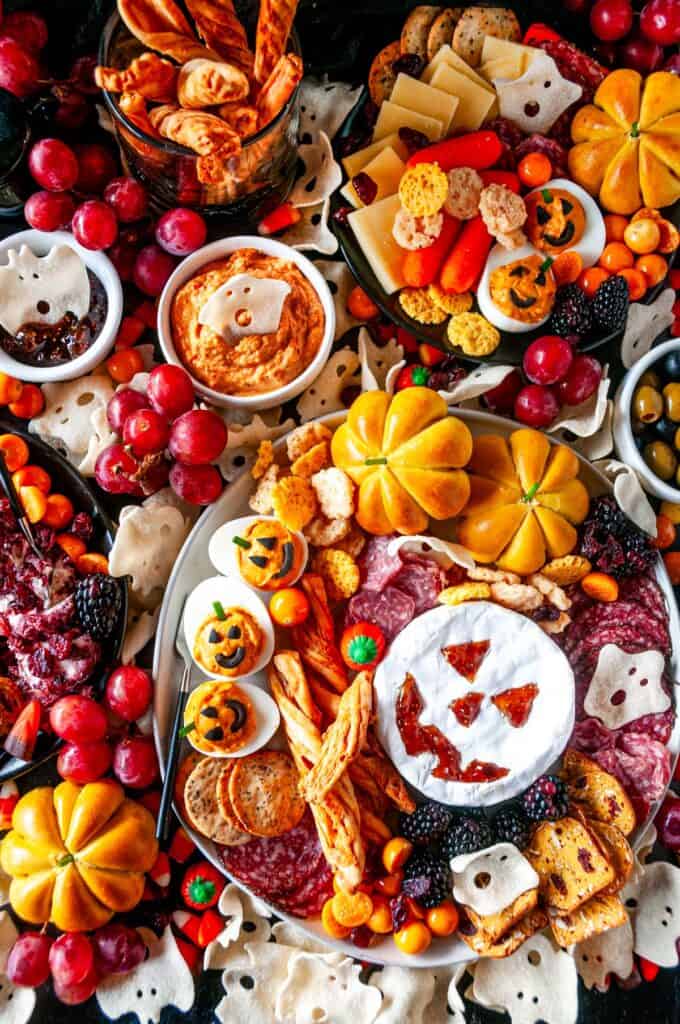 Spooktacular Halloween Cheese Board - Aberdeen's Kitchen