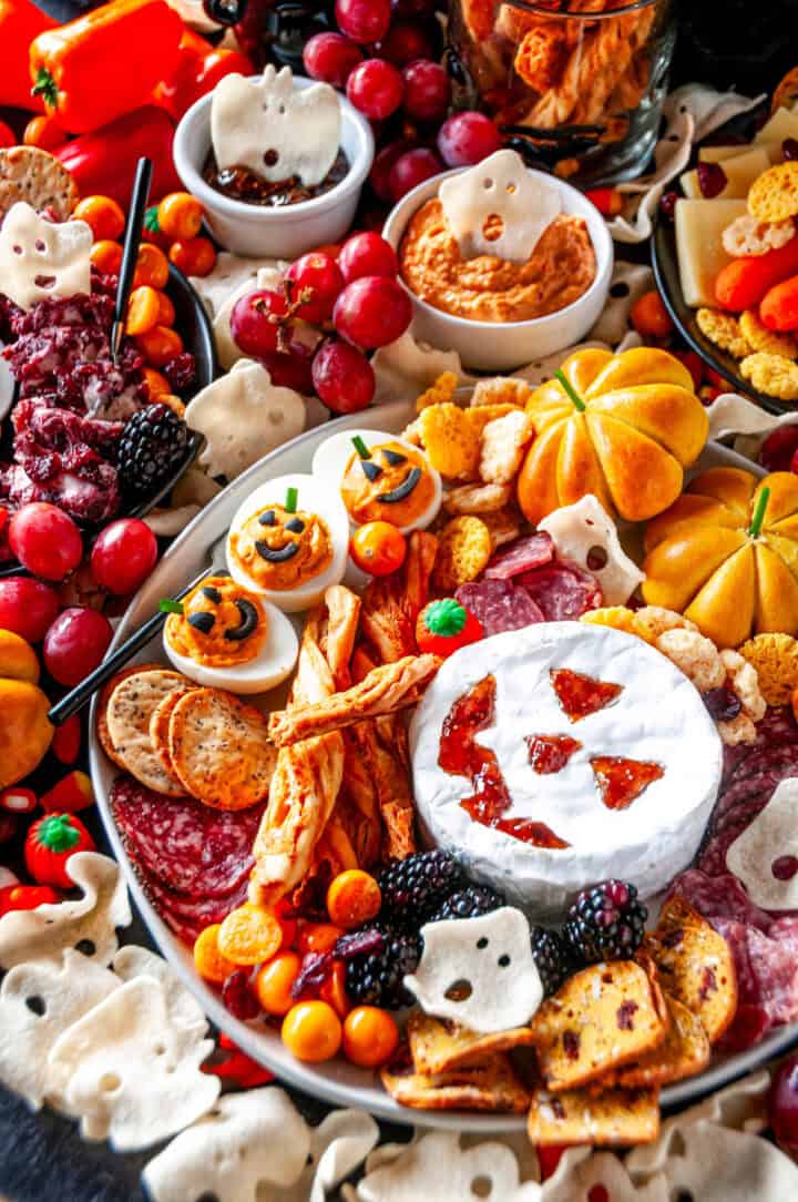 Spooktacular Halloween Cheese Board - Aberdeen's Kitchen
