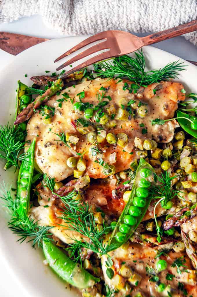 Spring Skillet Chicken Primavera - Aberdeen's Kitchen