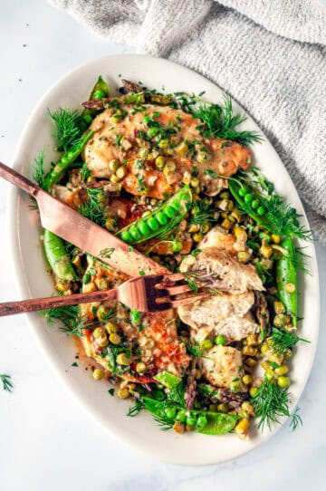 Spring Skillet Chicken Primavera - Aberdeen's Kitchen