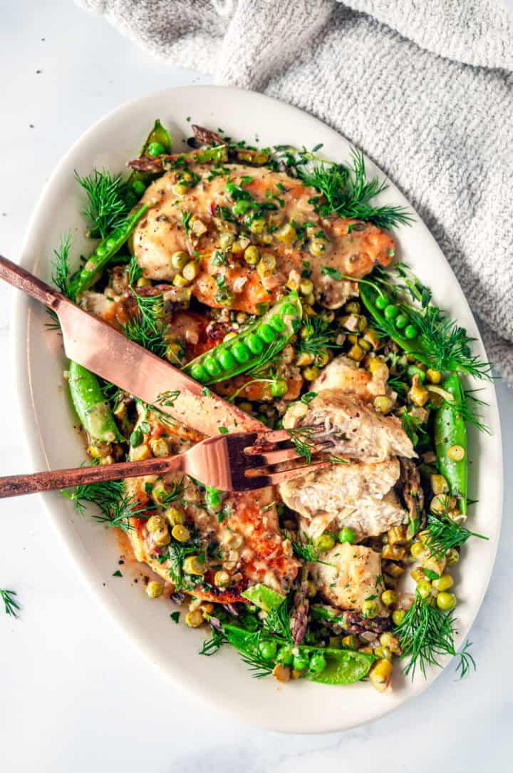 Spring Skillet Chicken Primavera - Aberdeen's Kitchen